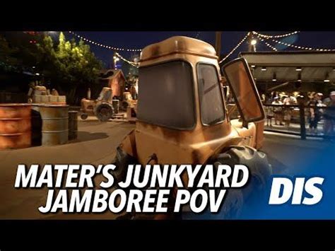 Mater S Junkyard Jamboree Evening Pov Disney California Adventure Youtube California