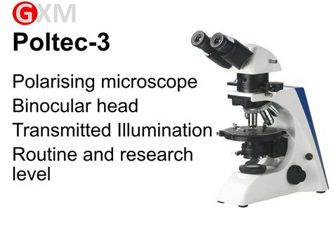 Gx Microscopes Xplpoltec 3 Binocular Transmitted Illumination