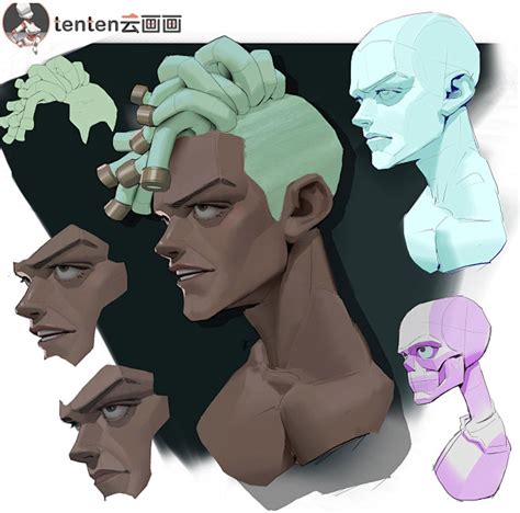 头部结构解析 花瓣网