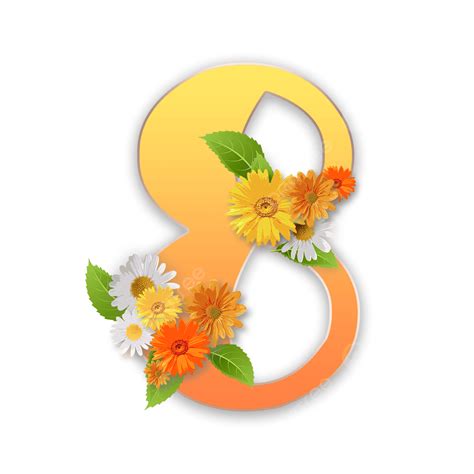 Yellow Orange Gradient Womens Day Floral Font Gradient Womens Day