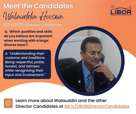 Libor Members Meet Your 20242025 Board Of Director Candidates Today