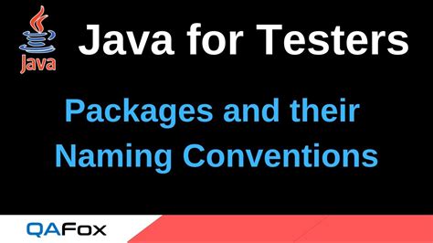 Java For Testers Part 148 Packages Naming Conventions YouTube
