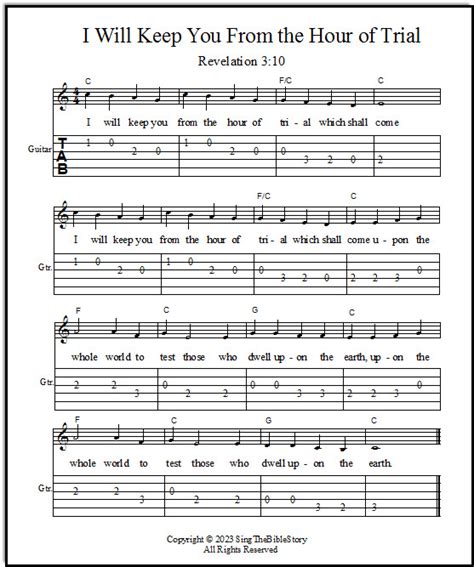 Bible Verses On The Rapture To Sing I Will Keep You From The Hour