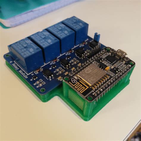 ESP8266 And 4 Relay Module Holder By Btechsol Iot Projects Arduino