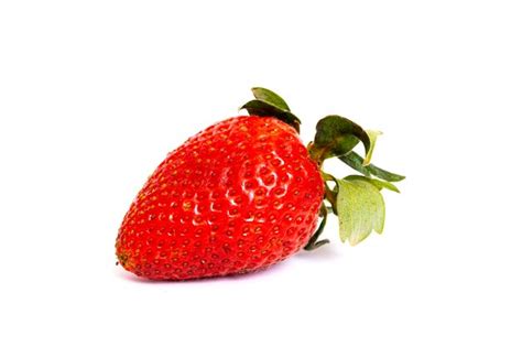 Premium Photo Ripe Red Strawberry Isolated On White Background
