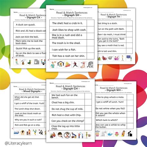 Free Digraph Worksheets For First Grade