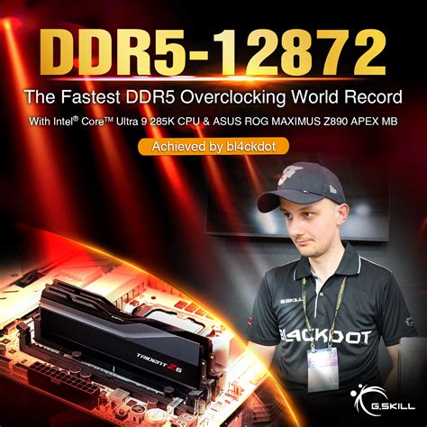 G Skill Achieves Ddr5 Memory Frequency Overclock World Record At Ddr5 12872 With French
