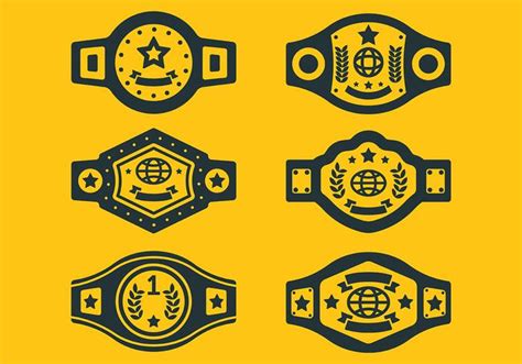 Wrestling Belt Vector At Getdrawings Free Download