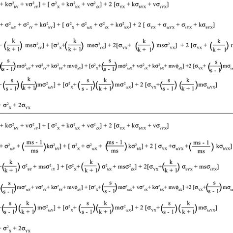 Expected Mean Squares Of The Joint Analyses Of Variance Of Square Download Table