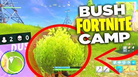 Bush Camping Challenge Fortnite Battle Royale New Bush Update Youtube