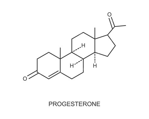 Premium Vector Progesterone Icon Female Sex Hormone Of Menstrual