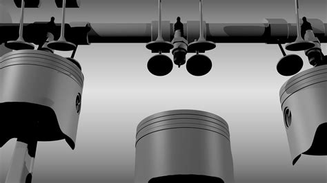 Animated Six Cylinder L6 Engine 3d Model 50 Fbx Blend Free3d