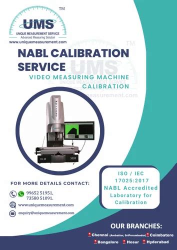 Video Measuring Machine Calibration At ₹ 1000 Instrument In Chennai Id 2851701972612