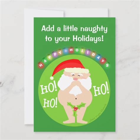 Custom Naughty Santa Christmas Party Invitation