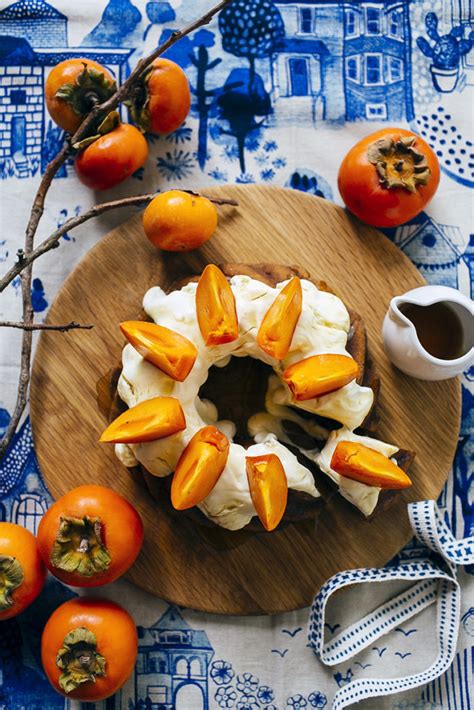 Maple Spiced Persimmon Bundt Cake • Sweetpea Darlingheart