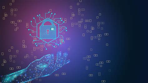 Cyber Security Ai Background Machine Learning Secure On Digital Hand