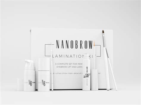 Zestaw Do Laminacji Brwi Nanobrow Lamination Kit Mistrz W Dziedzinie Samodzielnego