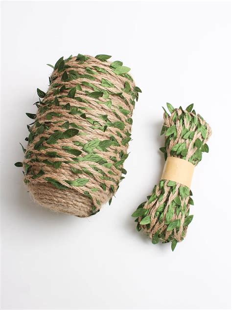 1pc Two Tone Diy Webbing Modernist Fiber Leaf Decor Decorative Webbing