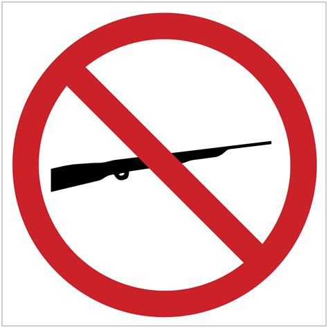 P7 Firearms Prohibited Safety Signs Australia By Signsmart
