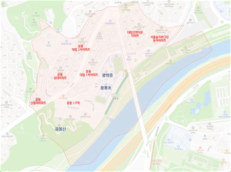 응봉 대림1차 아파트 Vs 대림강변타운 아파트 네이버 블로그