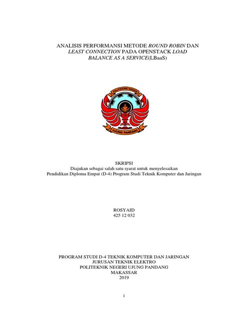 Analisis Performansi Metode Round Robin Dan Least Connection Pdf