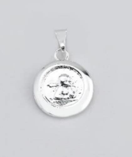 Dije Medalla Ángel De La Guarda En Plata 925 Inspira Cuotas Sin Interés