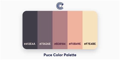 Colorpoint Beautiful Color Palettes Puce Color Palette