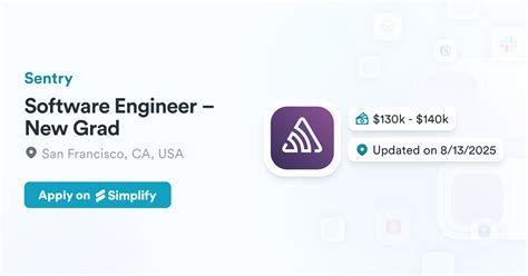 Software Engineer New Grad Sentry Simplify Jobs