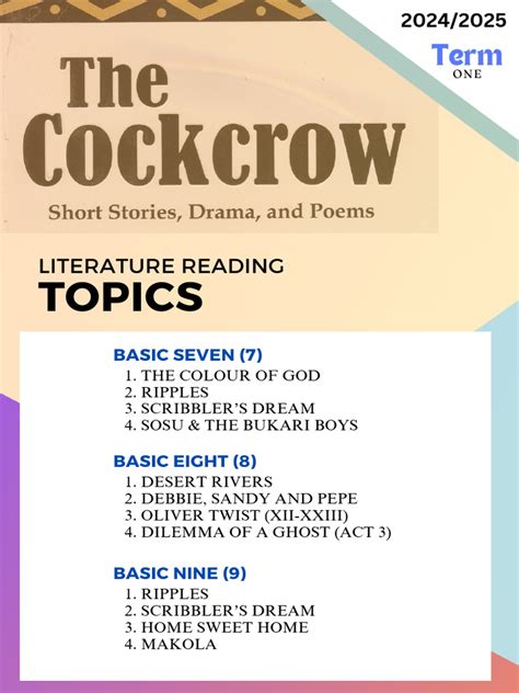 Cockcrow Topics Pdf