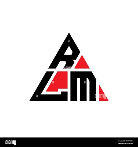 Rlm Triangle Letter Logo Design With Triangle Shape Rlm Triangle Logo