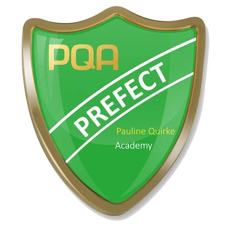 Pqa Green Prefect Shield Badge Free Logo Fast Delivery Trophyme