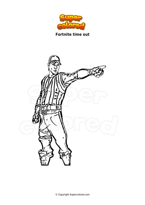 Disegno Da Colorare Fortnite Time Out Supercolored