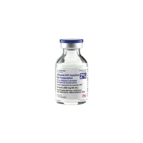 Plain Lidocaine Hci 2 20ml Multi Dose