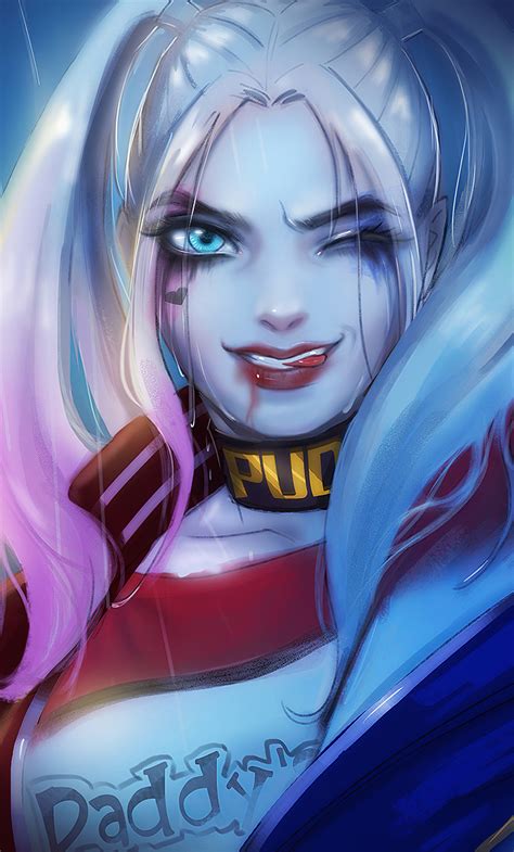 1280x2120 Harley Quinnart Hd Iphone 6 Hd 4k Wallpapersimages
