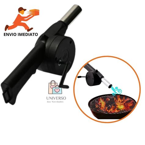 Soprador Acendedor De Churrasqueira E Lareira Manual Uso Domesticos Profissional Shopee Brasil