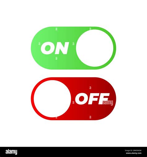 Power Toggle Switch Computer Stock Vector Images Alamy