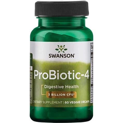 Supliment Alimentar Swanson Probiotic 4 3 Miliarde CFU 60 Capsule
