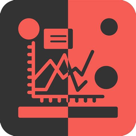 Line Chart Red Inverse Icon 39471794 Vector Art At Vecteezy
