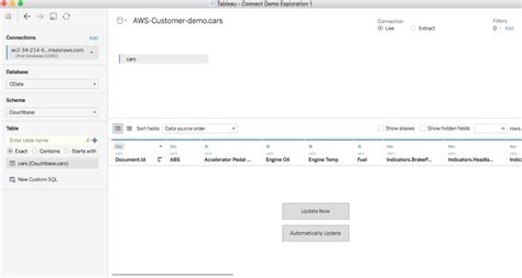 build real time dashboards couchbase analytics and tableau