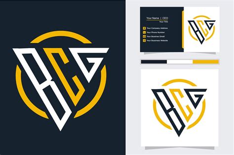 Initial Letter Bcg Triangle Modern Logo Graphic By Master Design