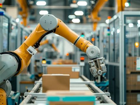 Premium Photo Collaborative Robots Cobots In Packing And Sorting