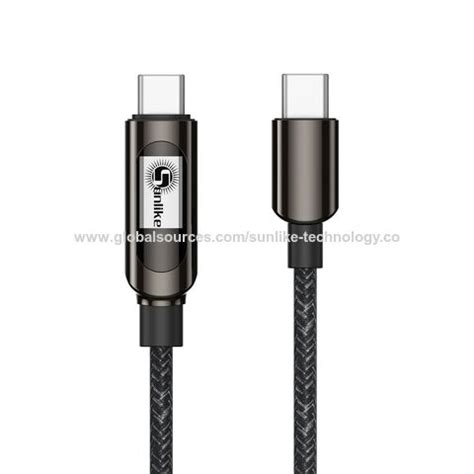 Buy Wholesale China Usb C Cable Pd 100w Fast Charging Customized Led Display Content Usb C