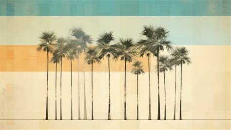 Angular Palm Tree Line Art Stock Illustration Illustration Of Angular