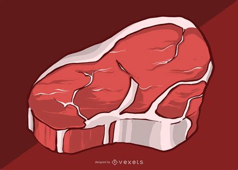 Descarga Vector De Ilustración De Filete De Carne
