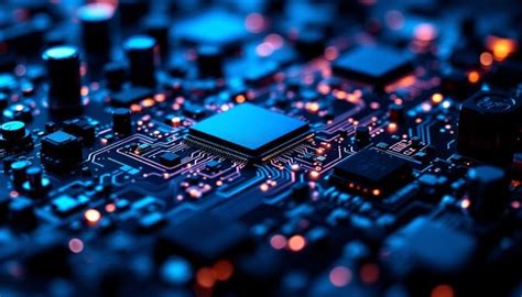 Free Glowing Circuit Matrix Image Circuit Technology Blue