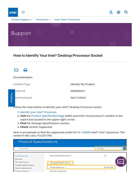 How To Identify Your Intel® Desktop Processor Socket Pdf