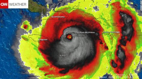 Causa Revuelo Imagen Del Huracán Matthew Parecida A Una Calavera