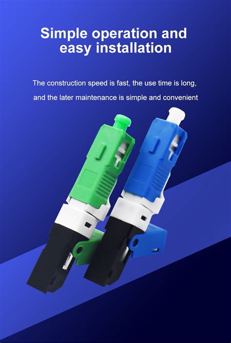 ONTi 200pcs SC Connector FTTH ESC250D UPC APC Single Mode Fiber Optic