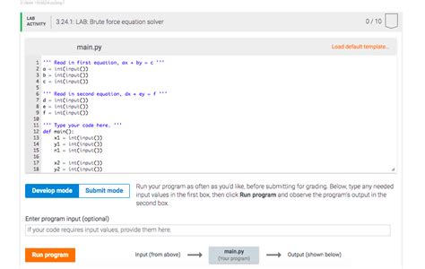 3 24 LAB Brute Force Equation Solver Numerous Chegg