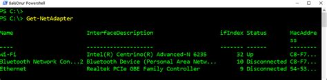 Powershell Ile Ağ Ayarları Yönetimi Baki Onur Okutucu
